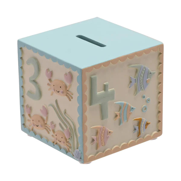 Petit Cheri Sea Cube Money Box – Suzies Gift Corner